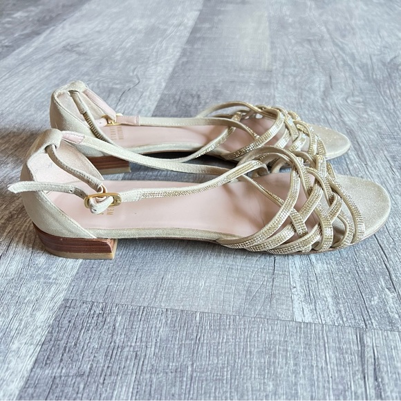 Stuart Weitzman | Shoes | Stuart Weitzman Gold Strappy Sandals | Poshmark